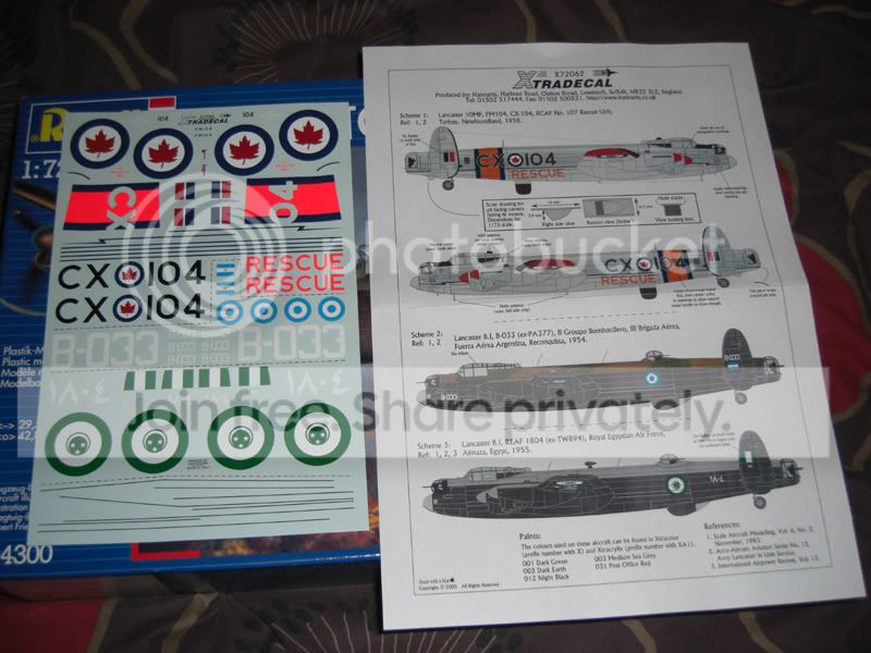 Argentinian Lancaster, 1/72 Revell FINISHED - Lancaster Single Type ...